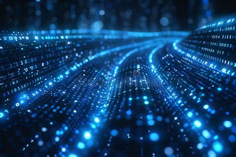 Binary Code Background For Data Science And Technology Concept