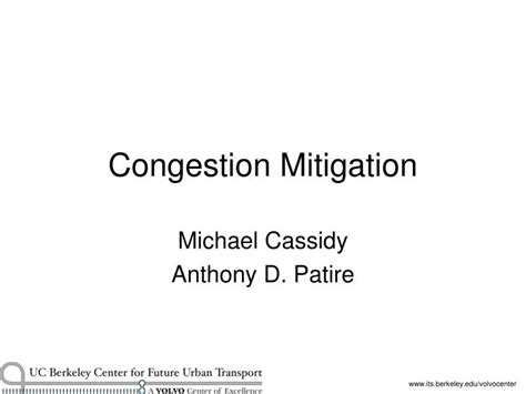 PPT Congestion Mitigation PowerPoint Presentation Free Download ID 1758908