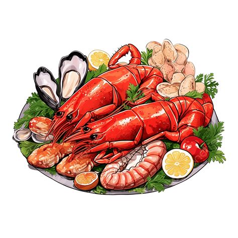 Seafood Images Cartoon At Eugenia Arnold Blog