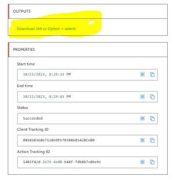 Outputs Not Accessible Issue Azure LogicAppsUX GitHub