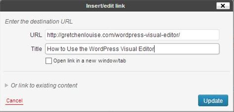 How To Insert Links In WordPress Gretchen Louise