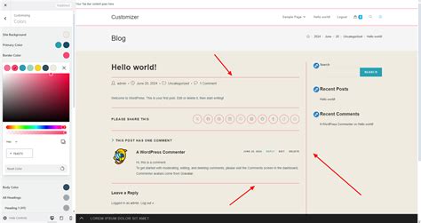 Colors Customizer Documentation