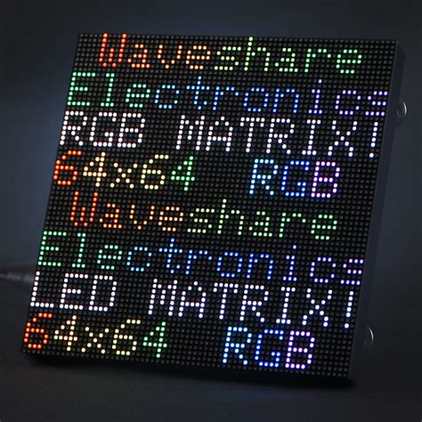 rgb full colour led matrix panel 2 5mm pitch 64x64 pixels the pi hut
