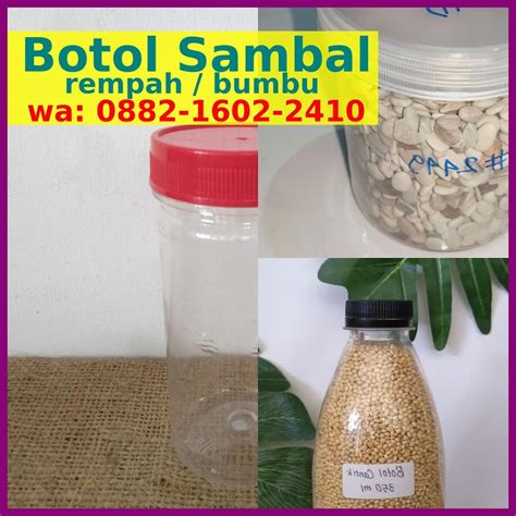 Botol Sambal Kotak 0831~ㄐ180~1810 [wa] Pabrik Botol Sambal Bumbu
