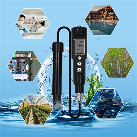 High Accuracy Dissolved Oxygen Measurement Device With Removable Probe Ideal Test Kit For