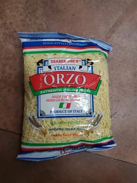 trader joe s authentic italian orzo pasta