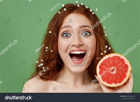 Beautiful Excited Half Naked Topless Redhead Stock Photo 2020083947 Shutterstock