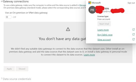 Power Bi Gateway Not Listed In Dataset Microsoft Qanda
