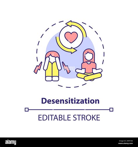 2d Customizable Desensitization Line Icon Concept Stock Vector Image And Art Alamy