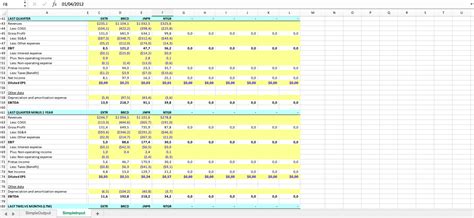 Comps Analysis Template