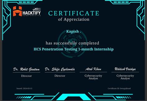 Kapish On Linkedin Penetrationtesting Cybersecurity Hacktifycybersecurity…