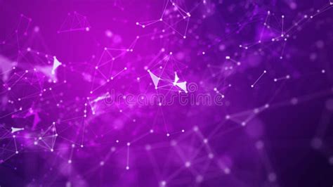 Abstract Background Dot And Connect Line For Cyber Technology Futuristic And Network Connection