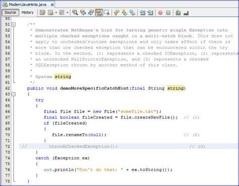 inspired by actual events seven netbeans hints for modernizing java code