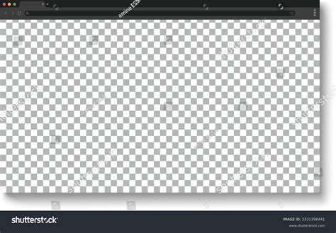 Blank Web Browser Window Tab Mockup Stock Vector Royalty Free