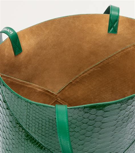 Loewe Large Python Skin Puzzle Fold Tote Bag Harrods Uk