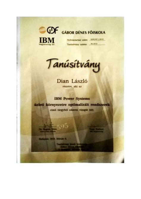 Ibm Certificate Docx