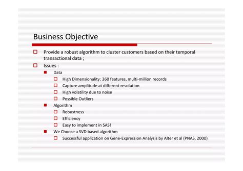 Svd Filtered Temporal Usage Clustering Ppt