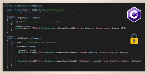Thiago Henriques Santos On Linkedin Csharp Multithreading Lock Softwaredevelopment 56