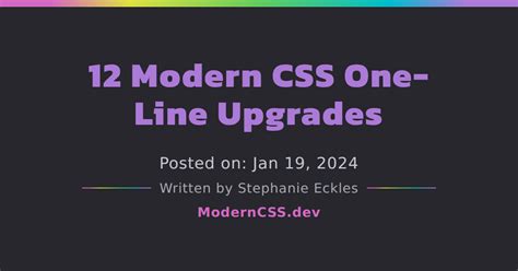 12 modern css one line upgrades