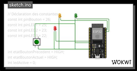 Td 2 Ex 2 Wokwi ESP32 STM32 Arduino Simulator