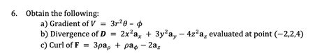 solved obtain the following a gradient of v 3r2θ−ϕ b