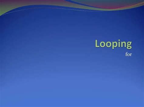 Ppt Looping Powerpoint Presentation Free Download Id3878444