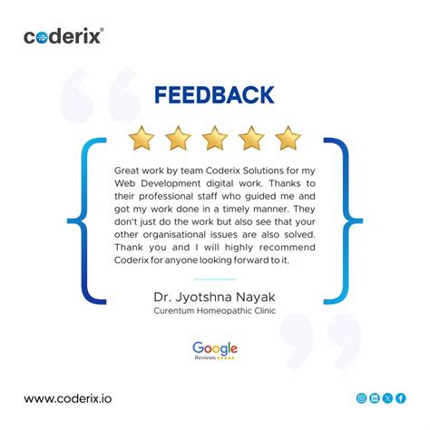 coderix on linkedin coderix feedback testimonial webdevelopment