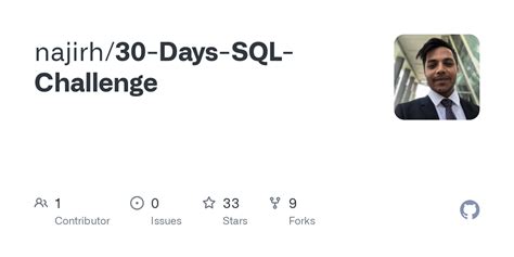 30 days sql challenge 2 sql at main · najirh 30 days sql challenge · github