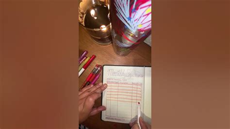 Asmr Diy Monthly Expenses Tracker 2025 Youtube
