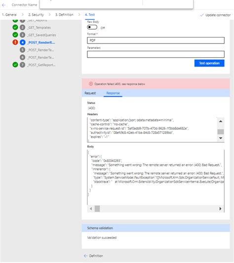 400 Bad Request While Calling Renderreport In Flow · Issue 24