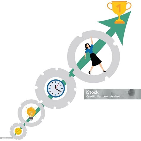 기어를 달리는 사업가 돈을 벌기 위한 노력과 시간 성공 장기 투자 사람들이 일을 끝내도록 하는 마감 효과 기어 톱니바퀴 안에서 온 힘을 다해 달리기 개념에 대한 스톡 벡터