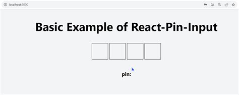 Securing User PIN Input In React