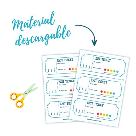 Plantilla Actividad Exit Ticket Piensa En Competencias