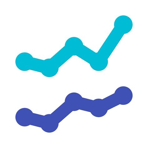 Line Chart Icon In Quill Style