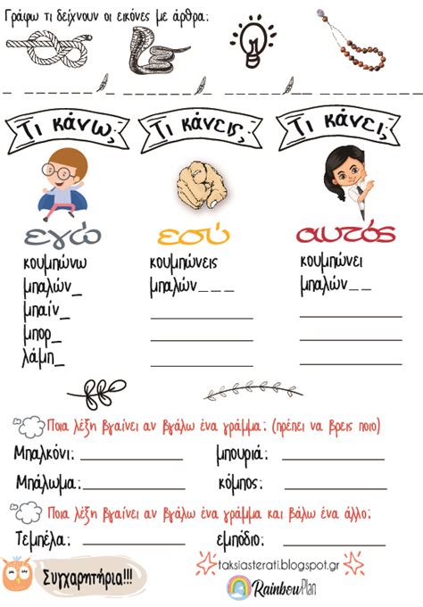 Αι ε ει ι οι ι και πληθυντικός