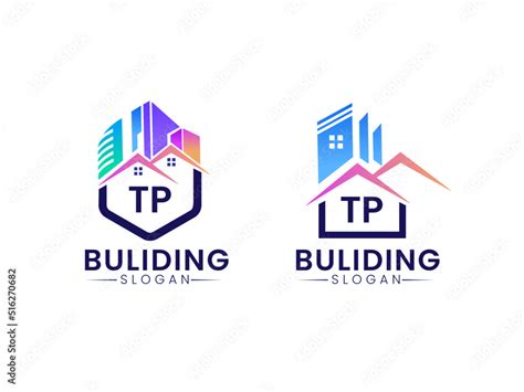 Tp Creative Real Estate Logo Tp Construction Tp Architecture Tp Building Logo Design Bundle