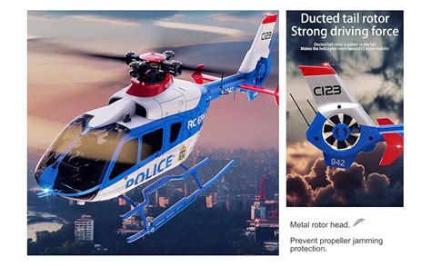 Ssccgym 281mm Ec135 C123 Remote Control Helicopter Aircraft