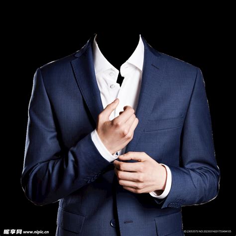 商务风高清证件照西装男装模板设计图 其他 广告设计 设计图库 昵图网