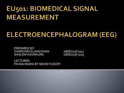 Electroencephalogram Suffix