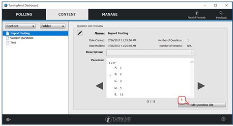 Tp8 How To Use Existing Questions Lists In Anywhere Polling