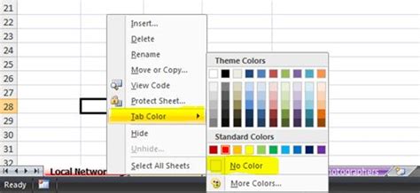 How To Change The Sheet Tab Colour In Excel OutofhoursAdmin