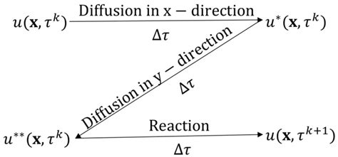 Schematic Representation Of The Reactiondiffusion Operator Splitting Download Scientific Diagram