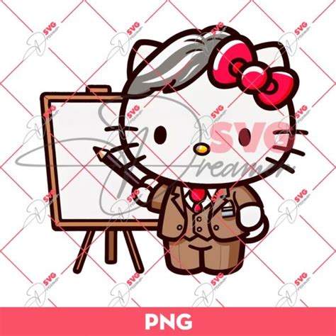 Hello Kitty Teacher Png Hello Kitty Back To School Png Svg Dreamer