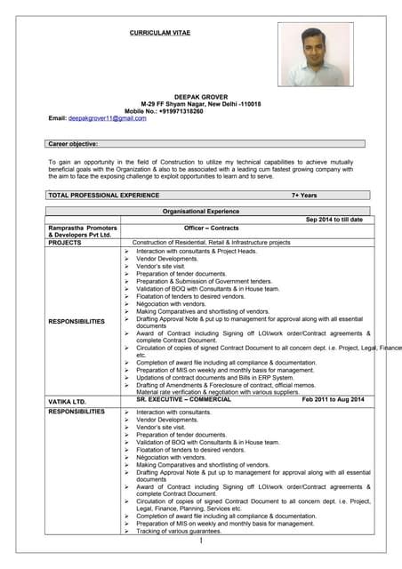 Deepak Grover Doc Civil Engineering Industry Industries