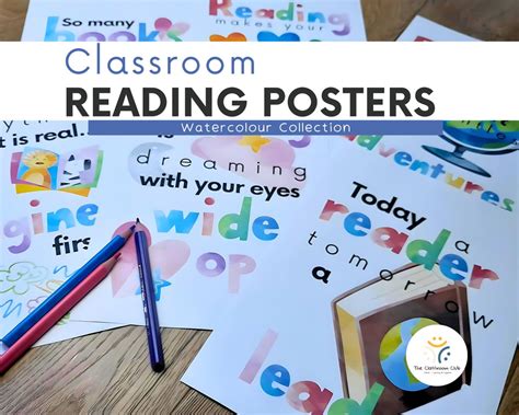 Inspirational Classroom Reading Posters Download Printable Etsy