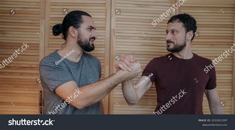 Portrait Two Adult Brothers Brotherly Love Stock Photo 2231811297 Shutterstock
