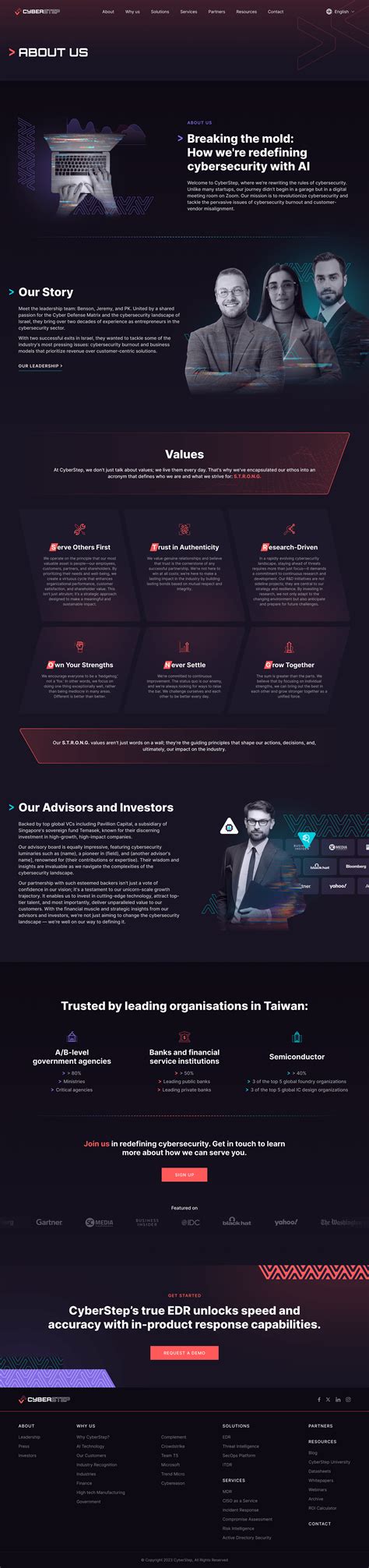 Cyber Security Web Design Free Figma File Is Attached Behance