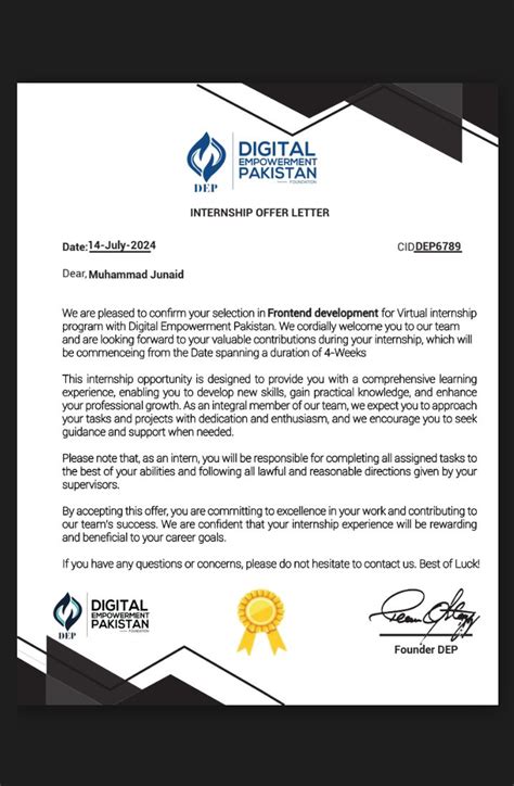 Dep Frontenddeveloper Internship Newchapter Careerjourney Learningandgrowing Muhammad