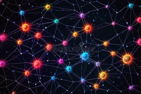 A Neural Network Ai Concept Created With Generative Ai Technology Stock Illustration
