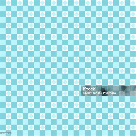 밝은 파란색과 흰색 체크 무늬 및 다이아몬드 배경 카드 모던하고 세련된 질감 사각형의 기하학적 타일을 반복합니다 이음새가 없는 본 0명에 대한 스톡 벡터 아트 및 기타